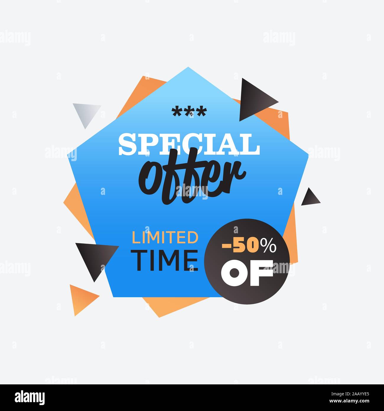 Offer advertisement Stock Vector Images - Alamy