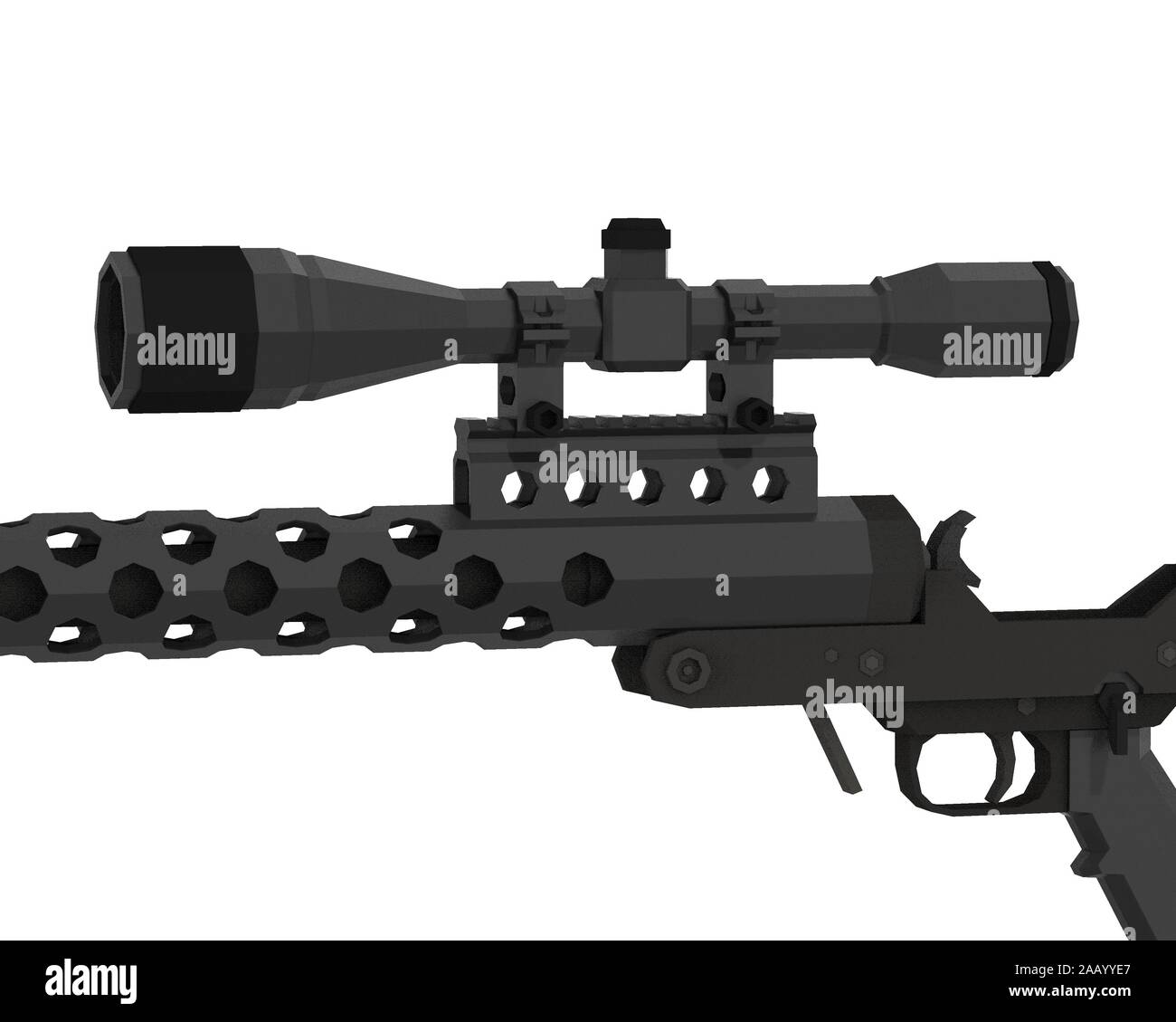 3d handgun weapon on solid background concept 3d side view 3d ...