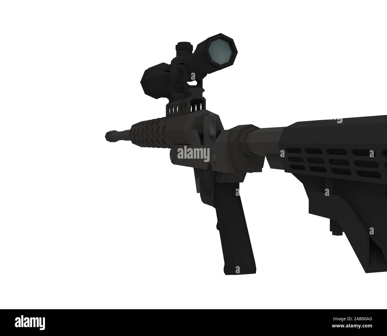 3d handgun weapon on solid background concept 3d side view 3d ...