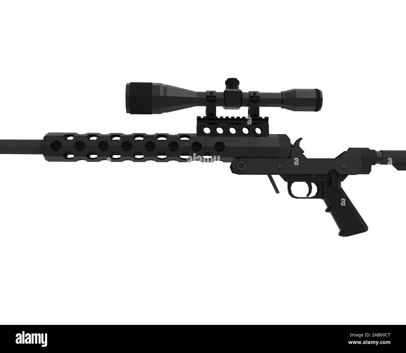 3d handgun weapon on solid background concept 3d side view 3d ...