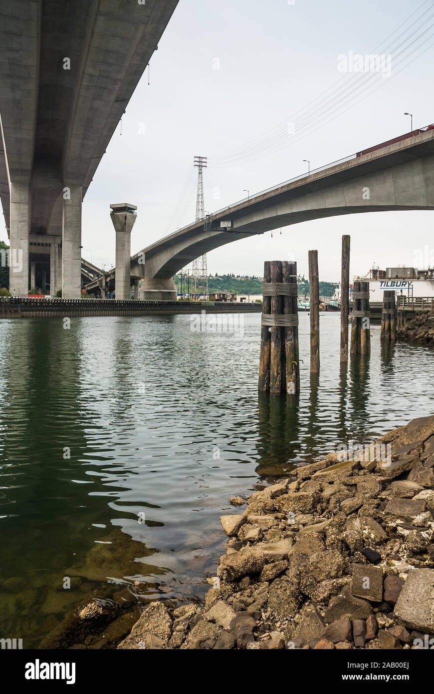 View of the West Seattle Bridge (Jeanette Williams Memorial Bridge ...