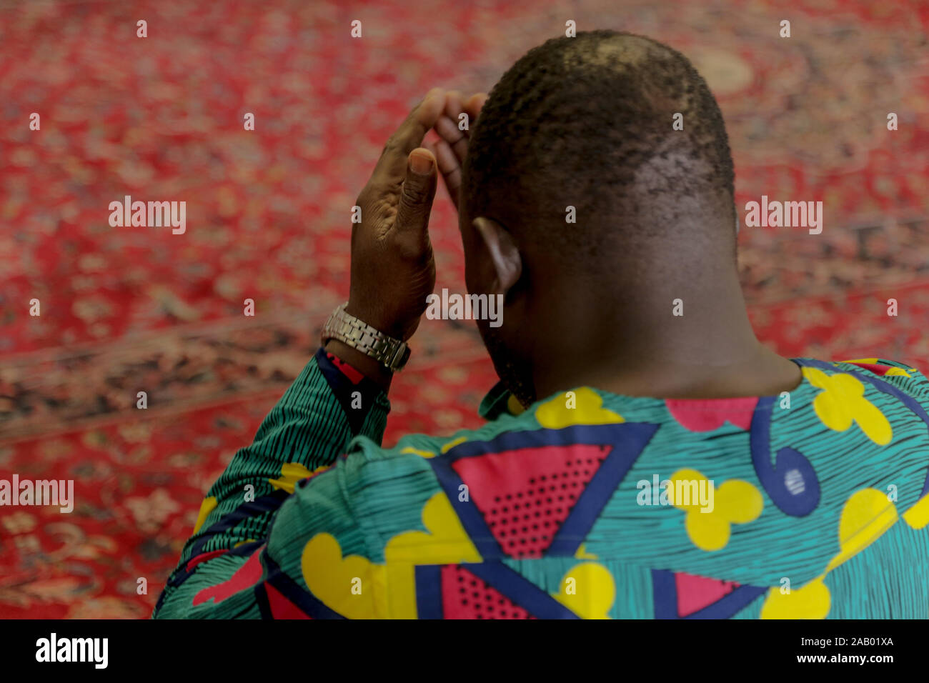 Photo of the African Muslim Man Making Traditional Prayer To God Stock ...