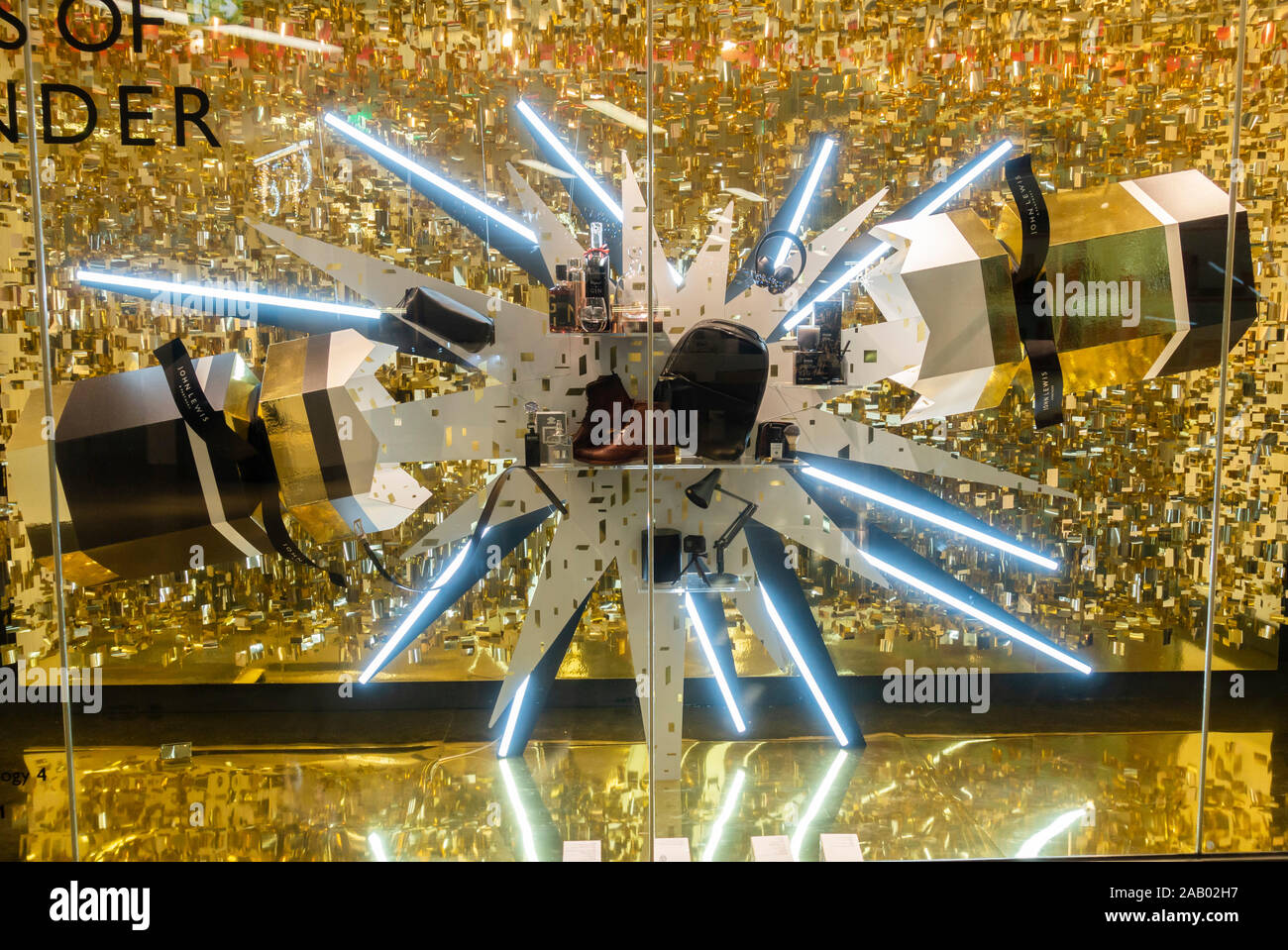 John Lewis store Christmas and Black Friday window display.UK Stock ...