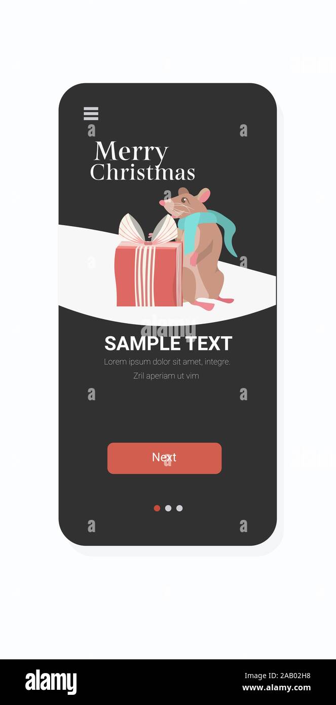 Winter christmas landing page Cut Out Stock Images & Pictures - Alamy