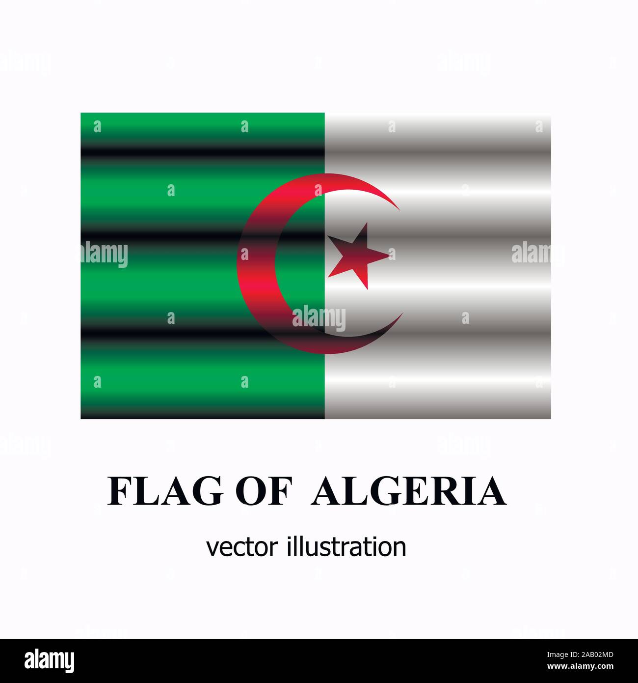 Bright banner with flag of Algeria. Happy Algeria day button. Bright ...