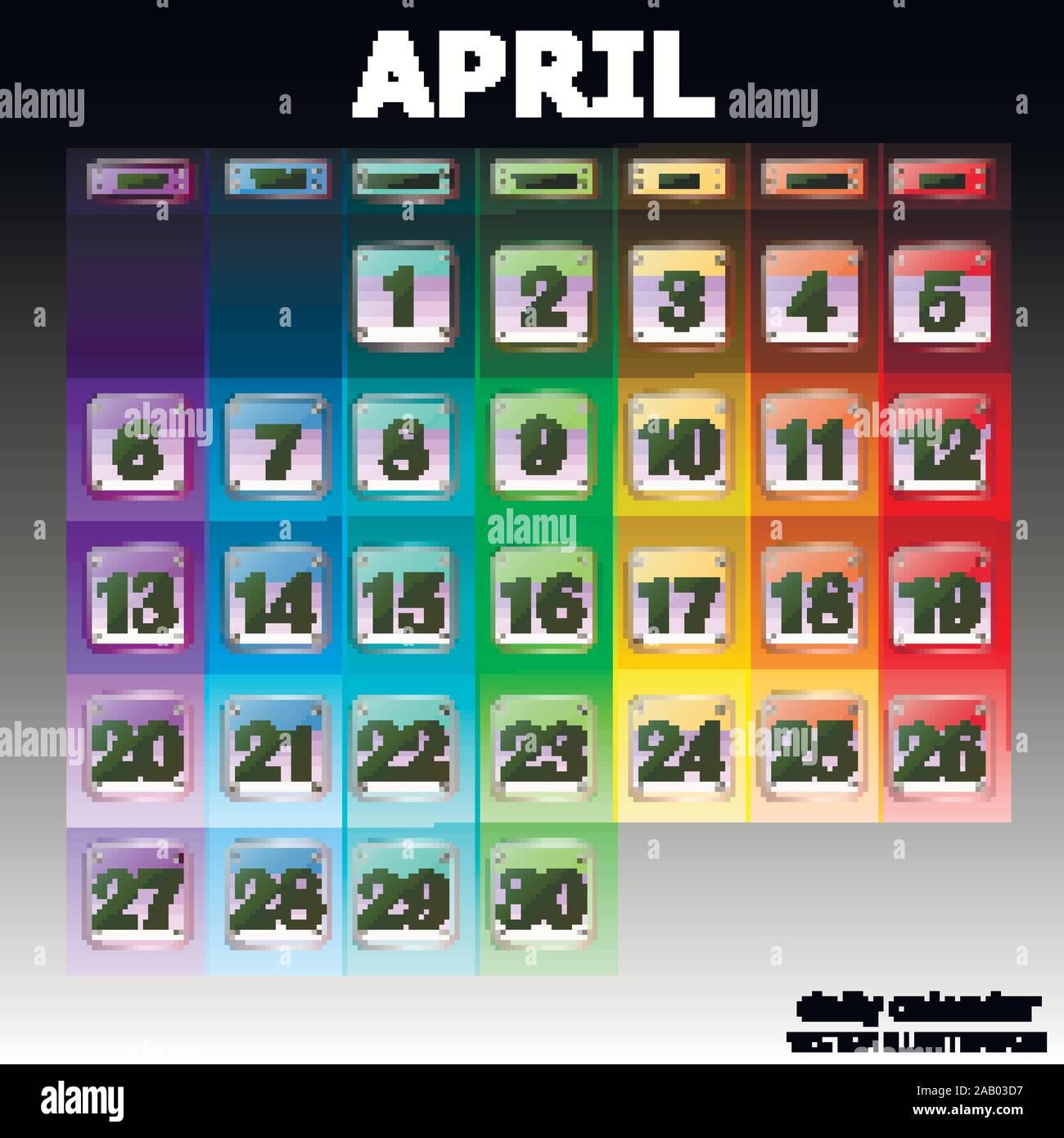 English days Stock Vector Images - Alamy