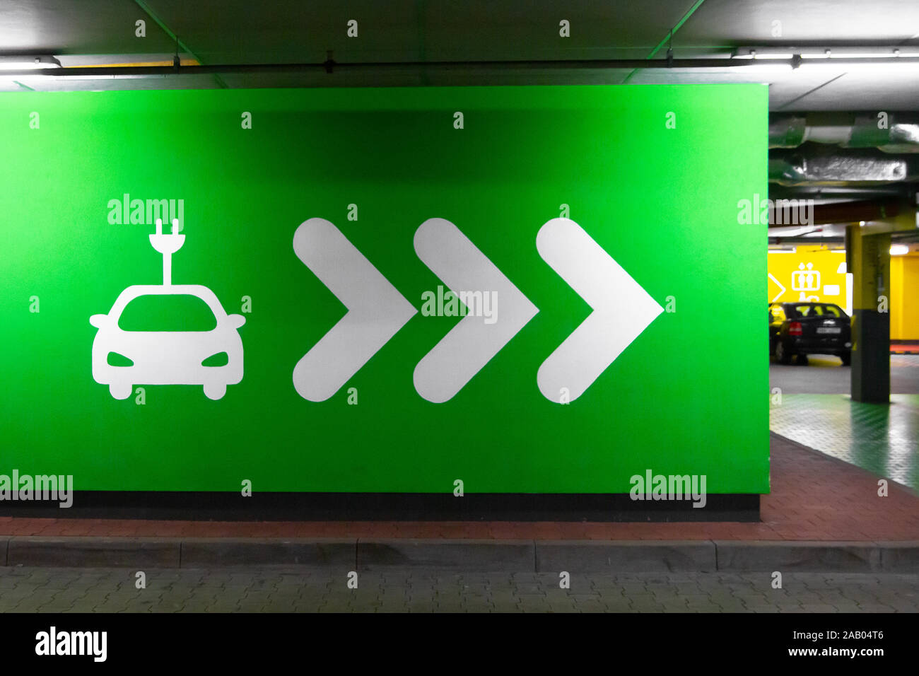 Symbol sign of electric cars charging station. Plug-in charger or ...