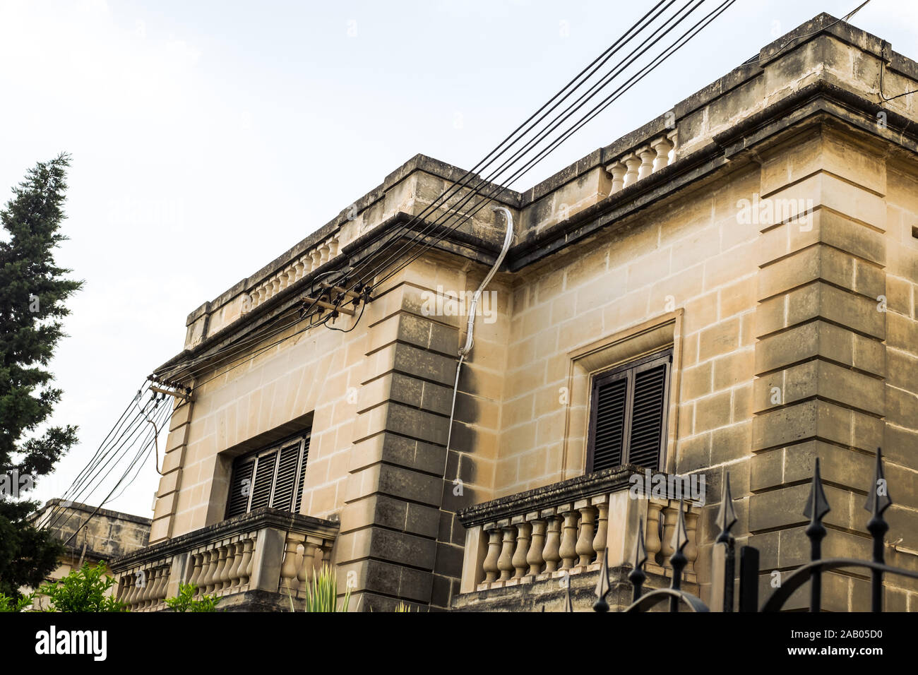 Sliema Malta, July 16 2019. Traditional Maltese architecture in Sliema ...