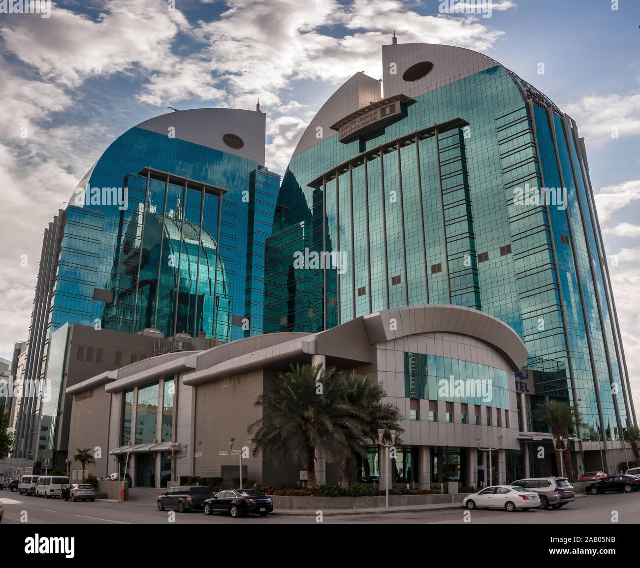 Alinma Bank Head Office and Hotel Novotel Riyadh Al Anoud Stock Photo ...