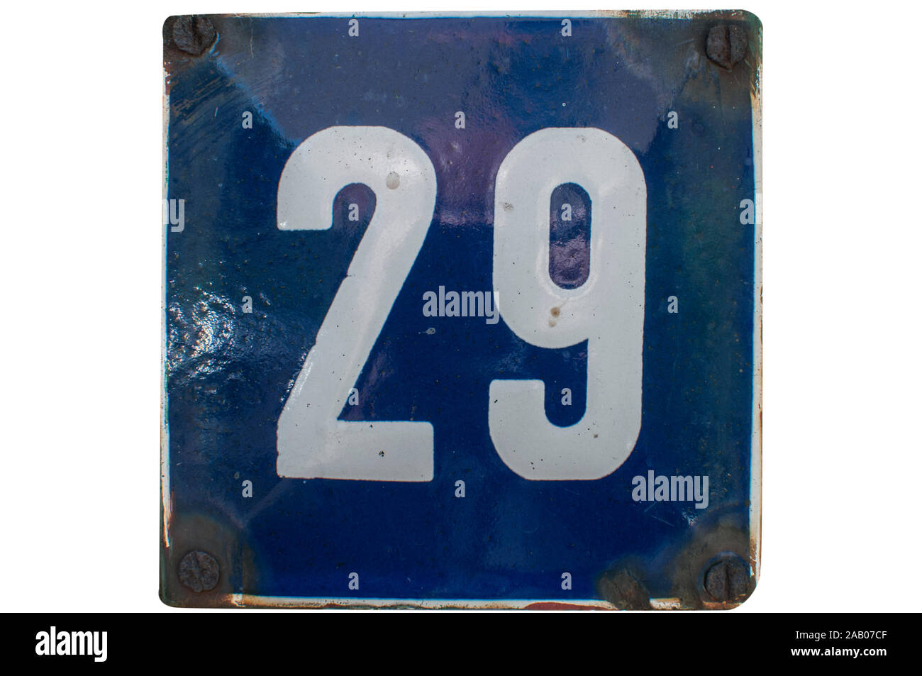 House number 29 sign Cut Out Stock Images & Pictures - Alamy