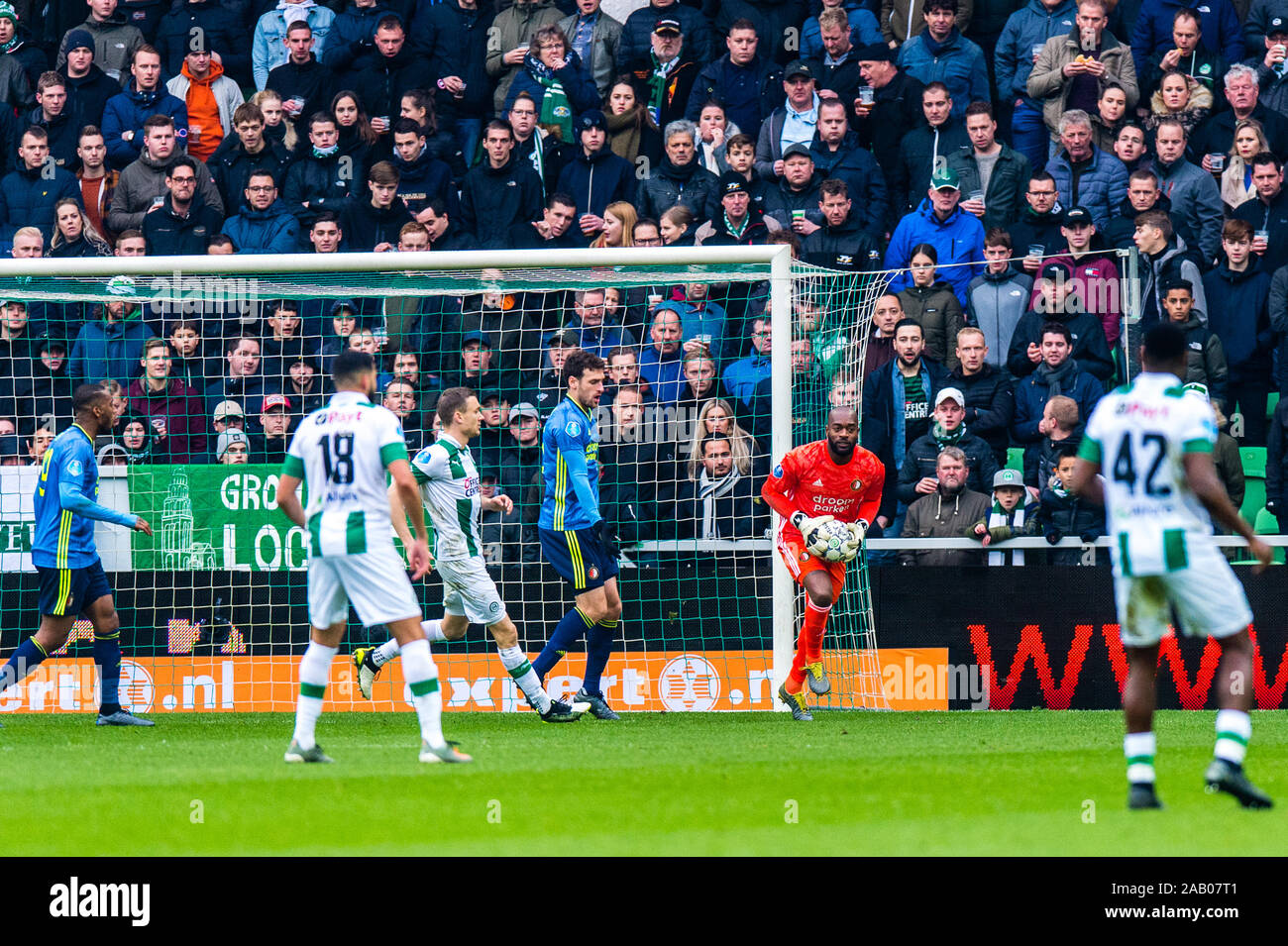 24 november 2019 Groningen, The Netherlands Soccer Dutch Eredivisie ...