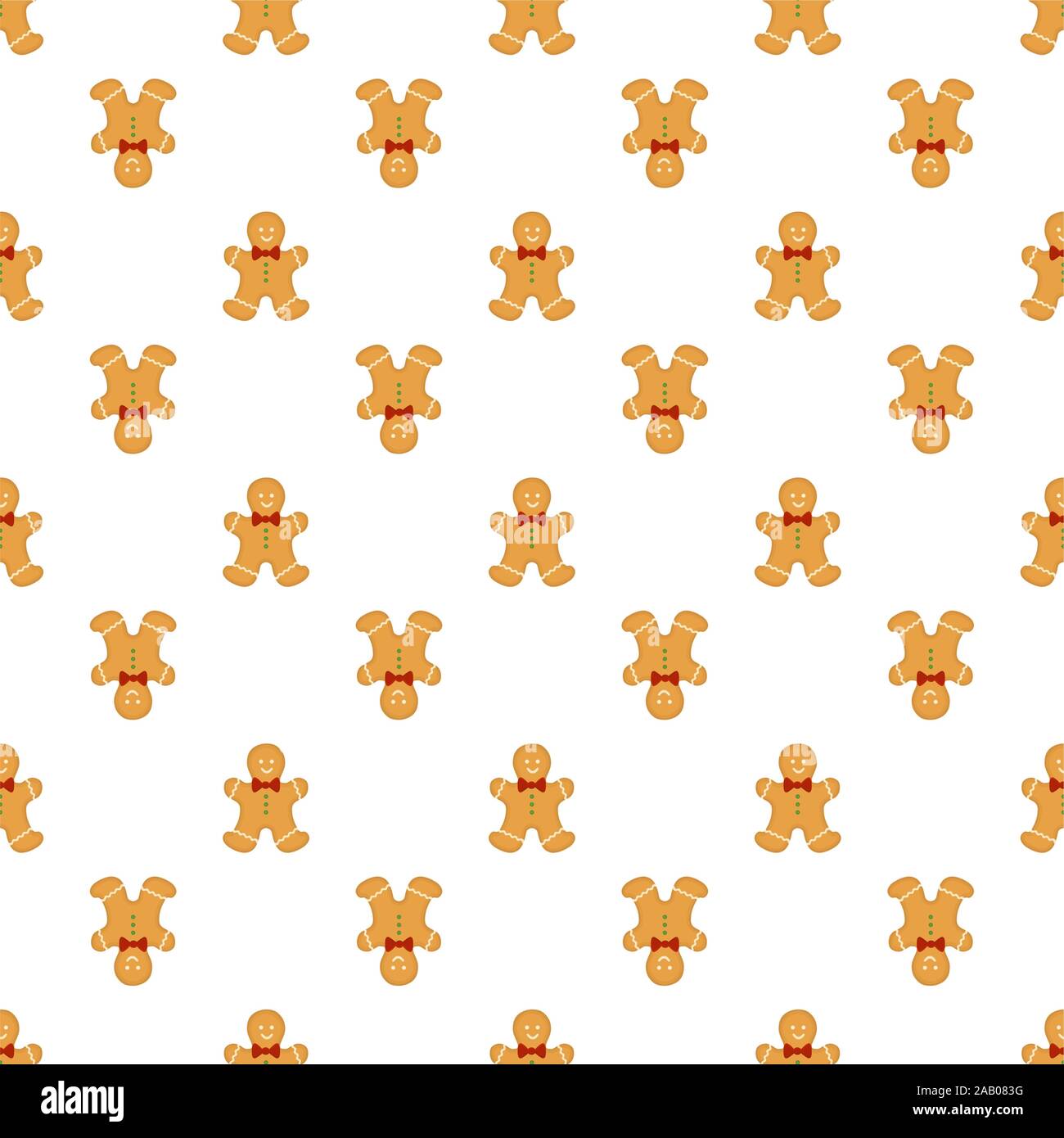 Gingerbread man repeat pattern hi-res stock photography and images - Alamy