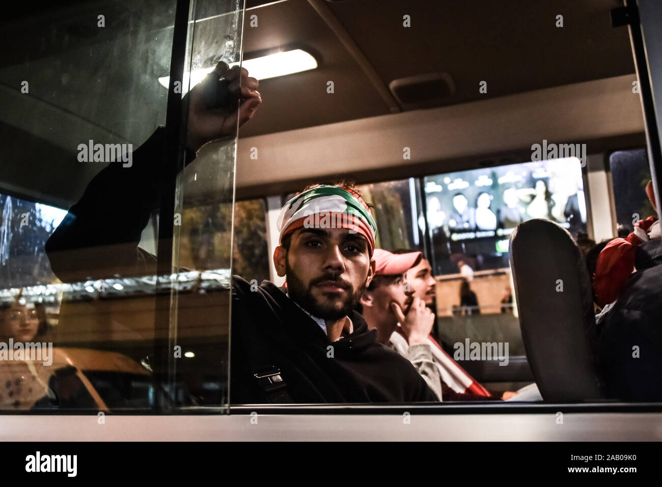 Rafik Hariri Airport arrivals on Day 37 of country-wide protests in ...