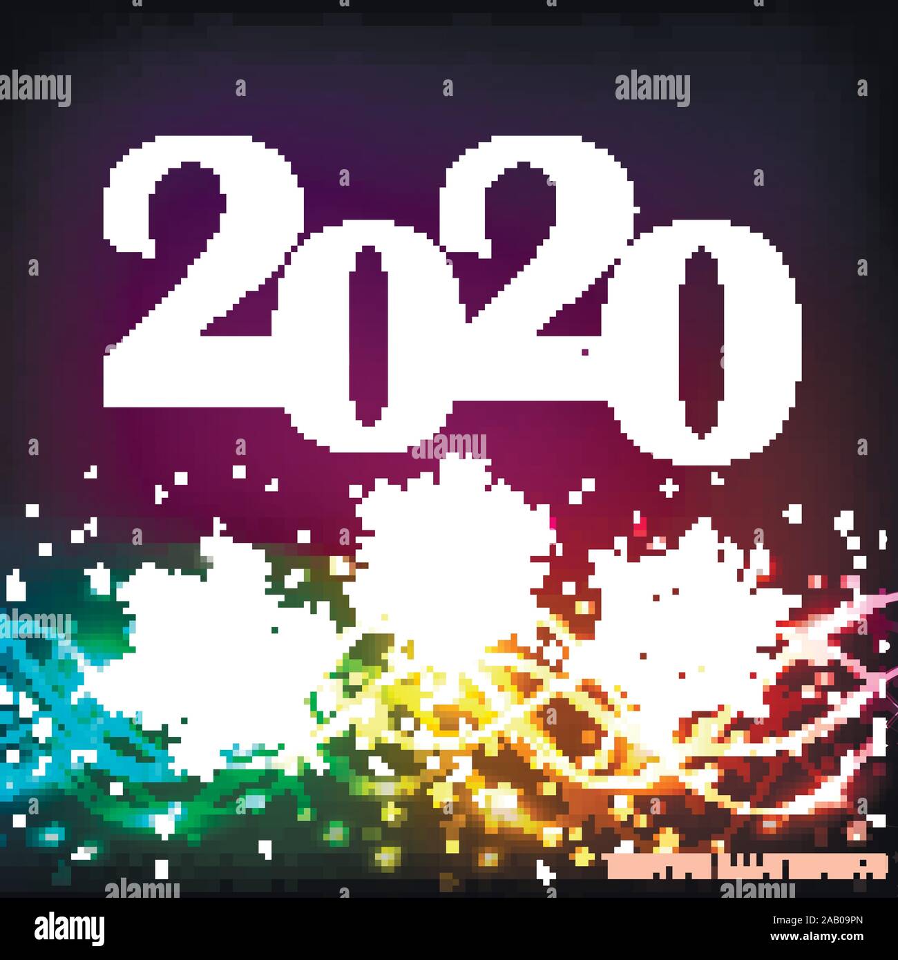 Holiday Happy 2020 New Year background. Brightly Christmas Background ... Holiday Happy 2020 New Year background. Brightly Christmas Background ...