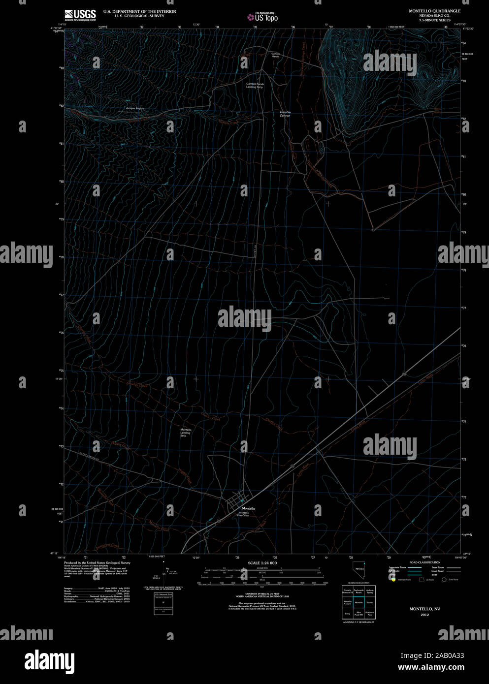Montello map hi-res stock photography and images - Alamy