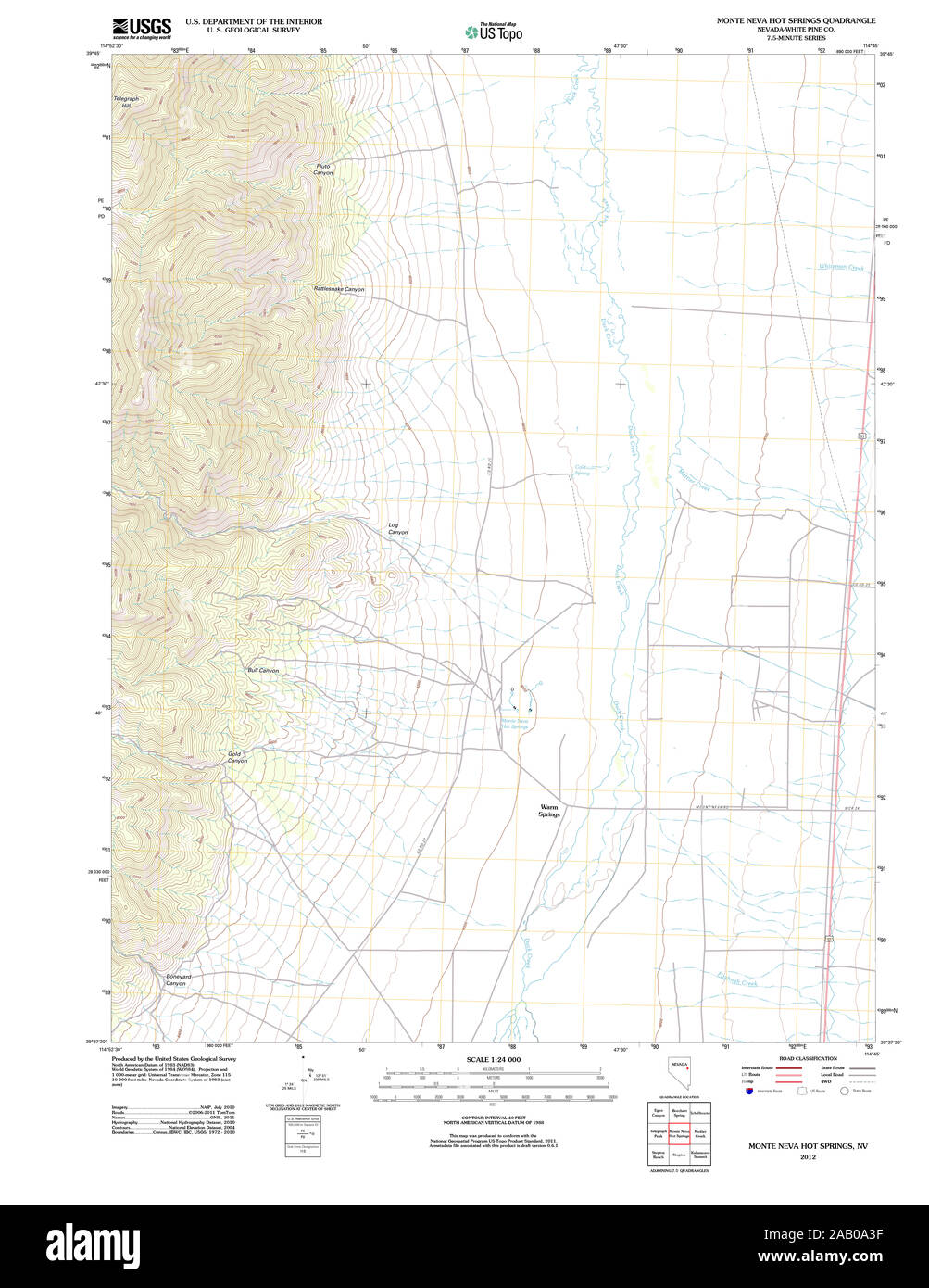 Monte neva hot springs hi-res stock photography and images - Alamy