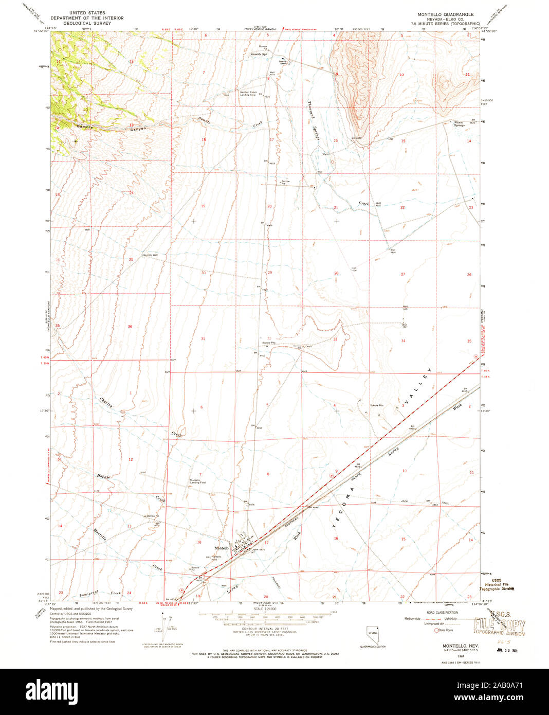 Map of montello hi-res stock photography and images - Alamy