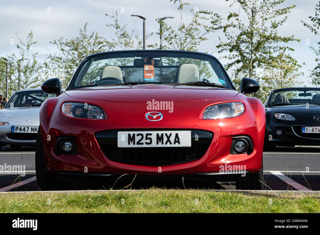 Red Mazda Miata MX-5 NC Mark 3 30th Anniversary model Stock Photo - Alamy