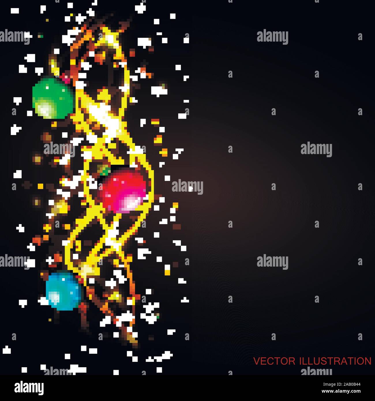 Background for holidays. Christmas and New Year banner. Bright vector ...