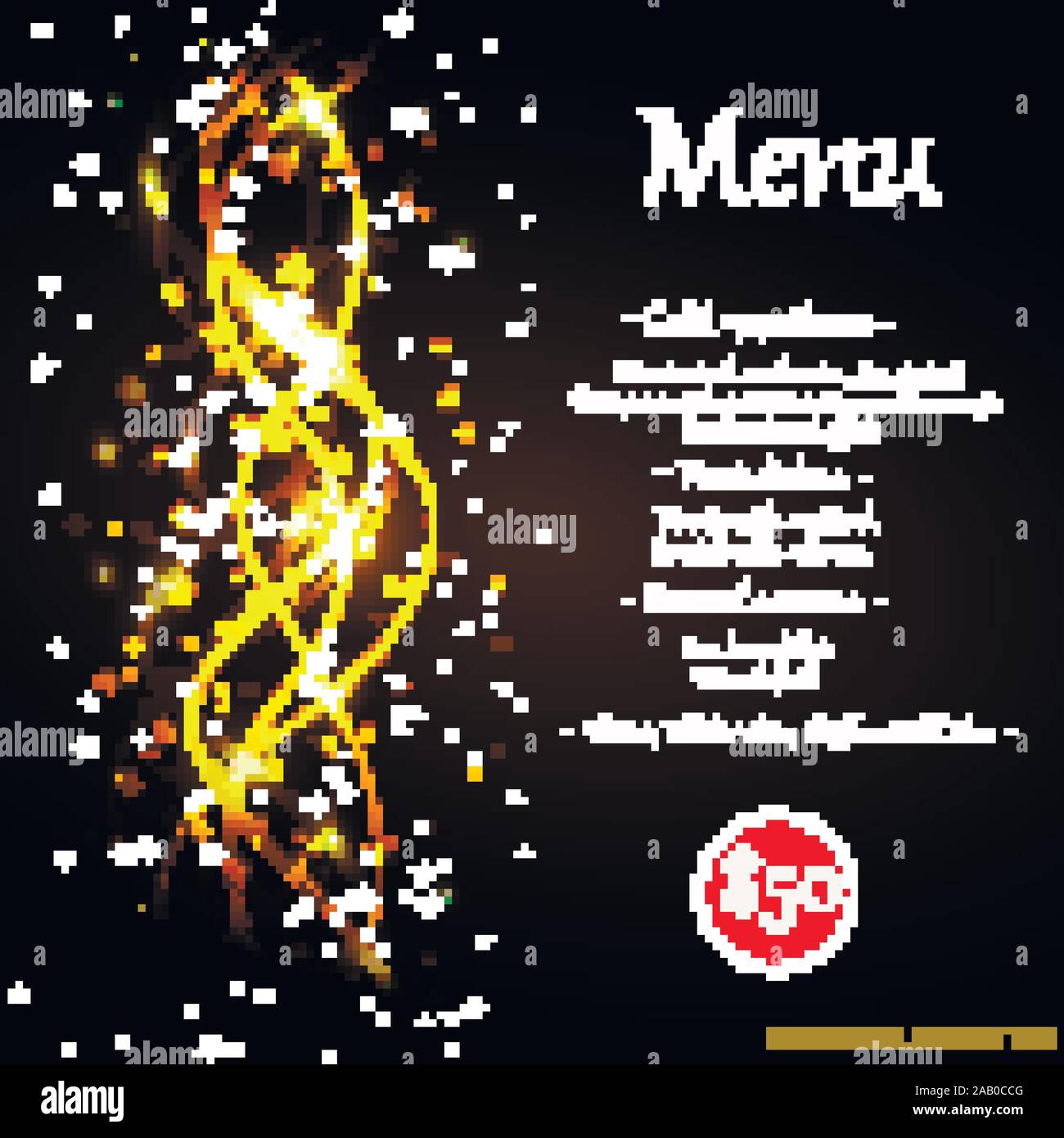 Blank Festive Menu. Advertising Banner for Christmas Menu. Background ...