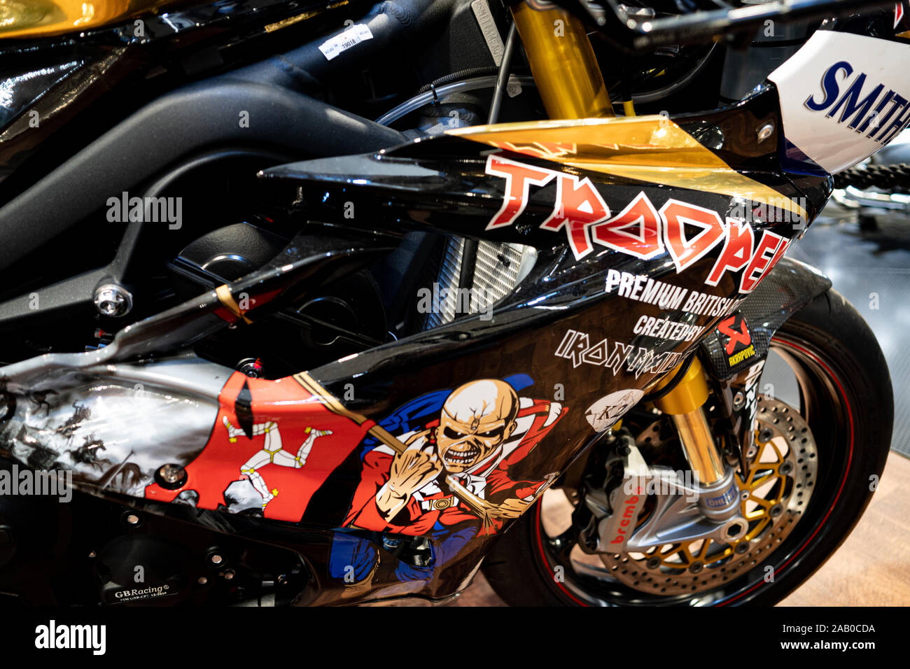 Peter Hickman’s Smiths Racing Triumph Daytona 675R ridden in the 2017 ...