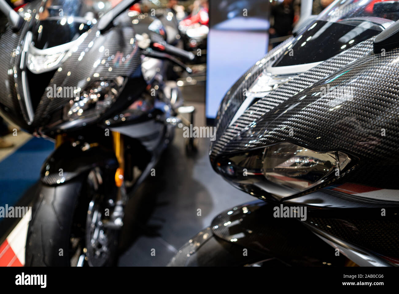 Carbon fibre Triumph motorcycles featuring the Moto2 engine. A race ...