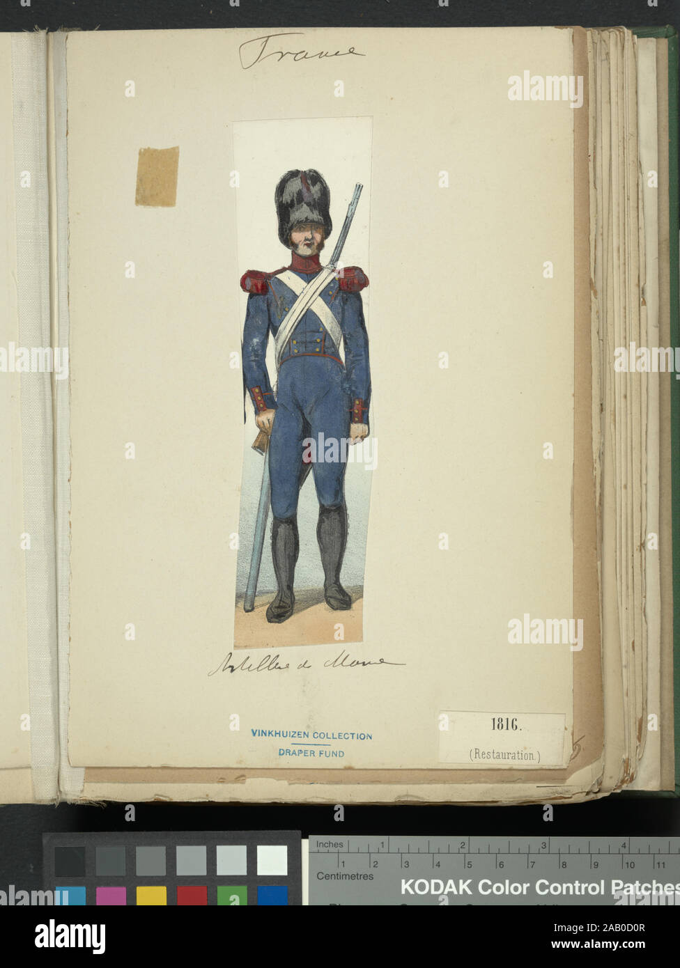 Soldier of France 1816 Stock Photo - Alamy