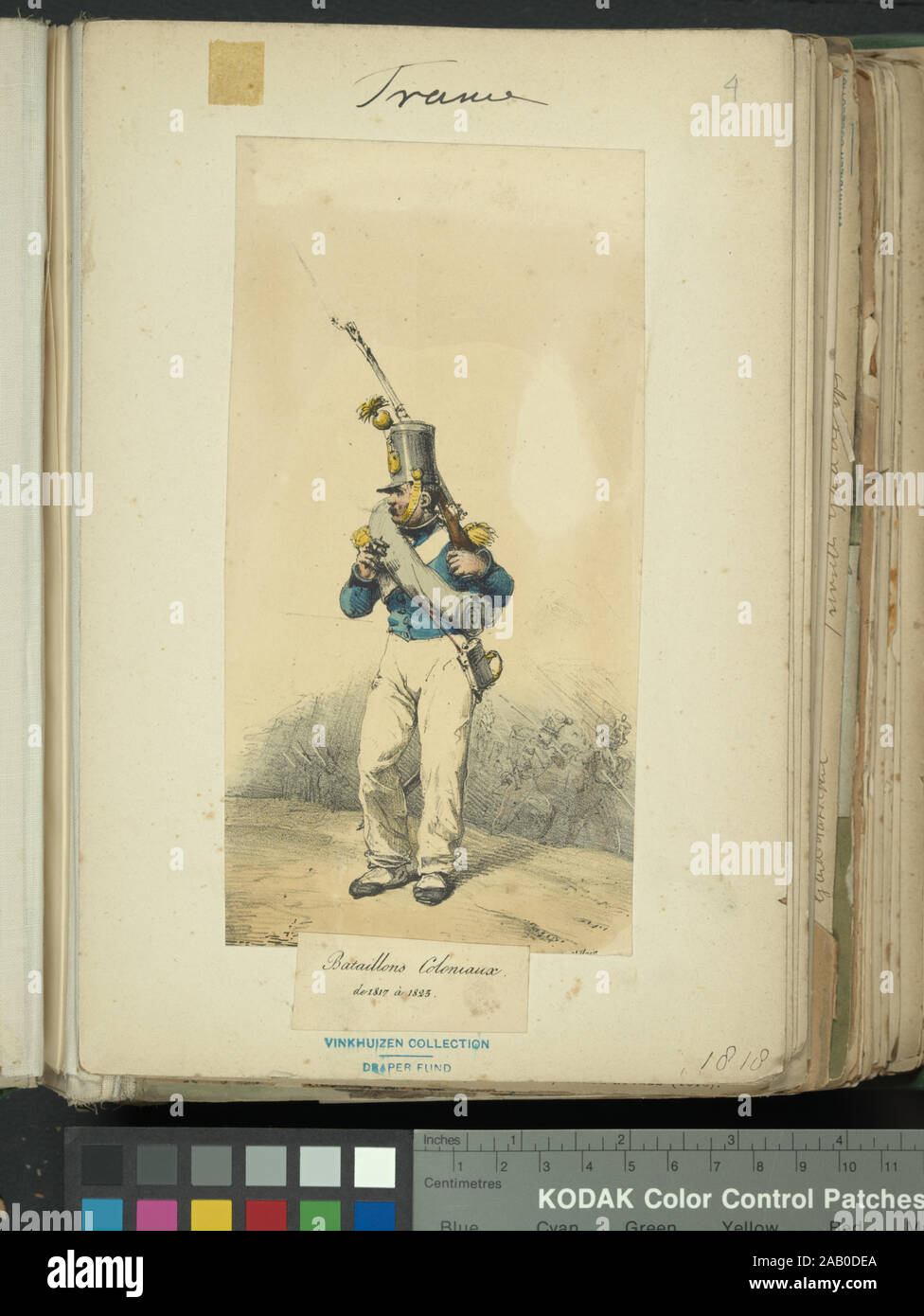 Soldier of France 1818 Stock Photo - Alamy