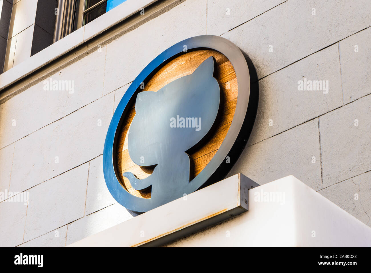 Nov 17, 2019 San Francisco / CA / USA - GitHub symbol, Octocat, at the ...