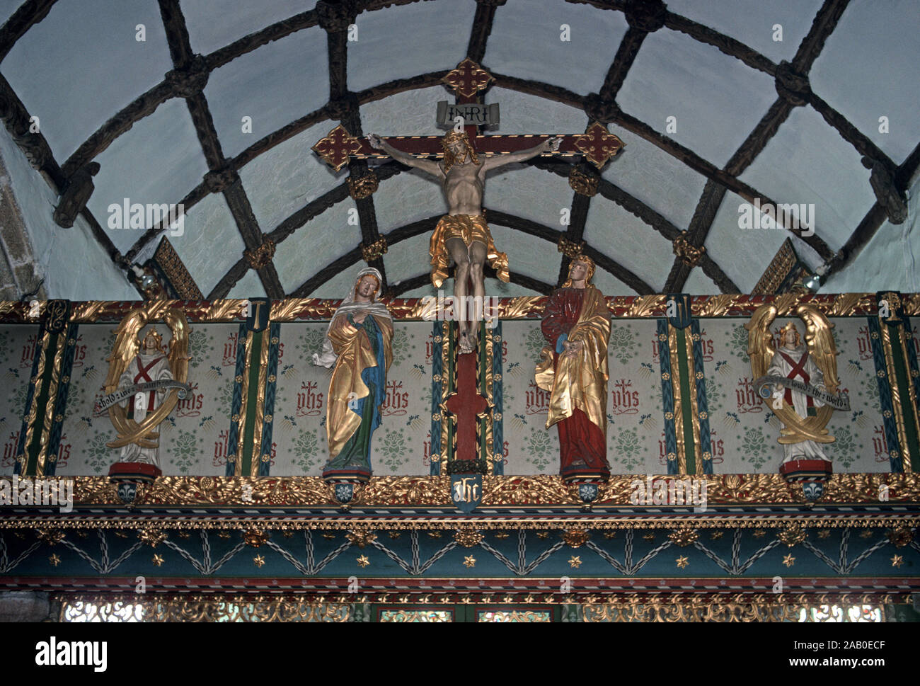 St Protus and St Hyacinth's medieval church Rood Screen architecture ...