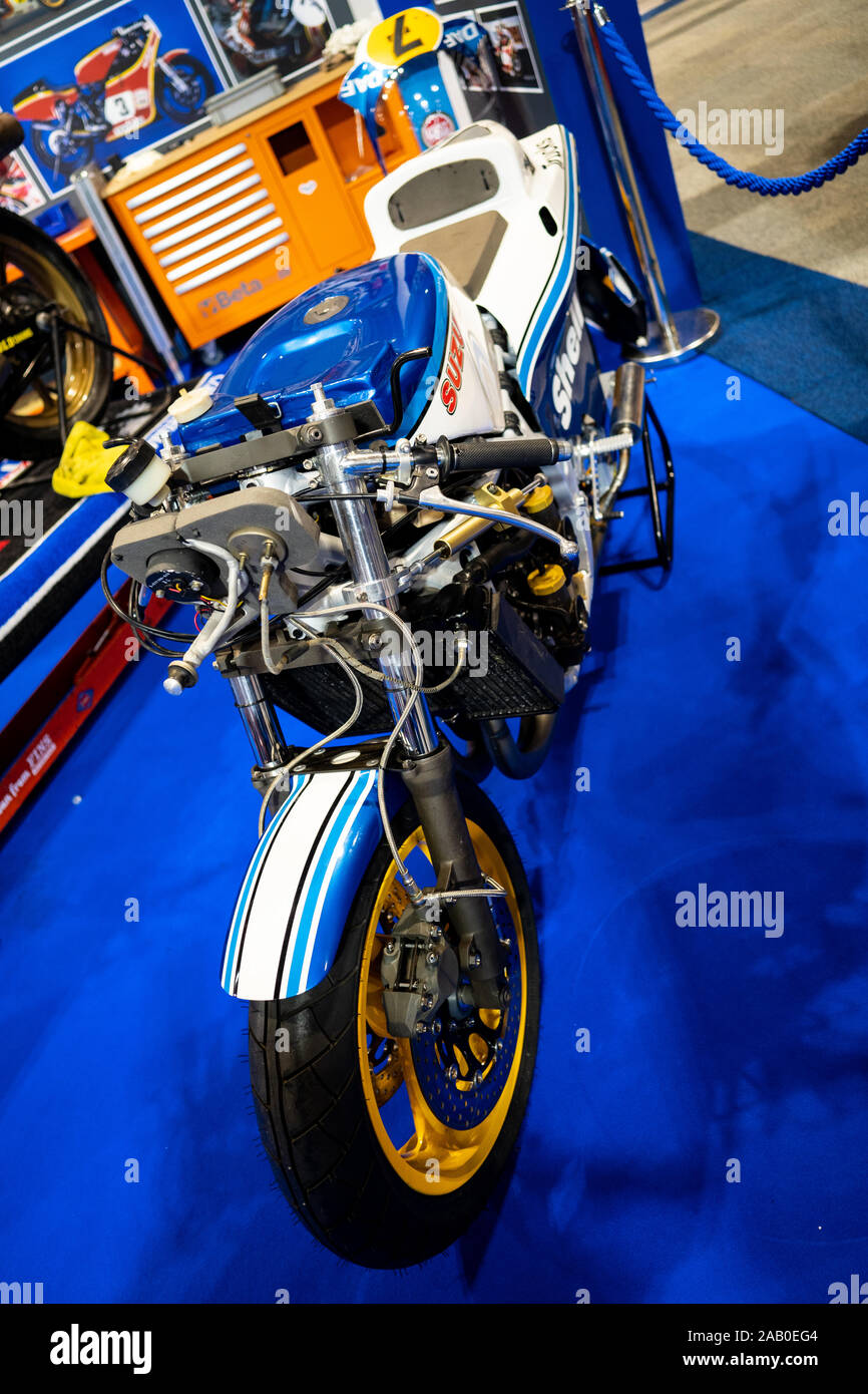 Motorcycle racer, Barry Sheene's 1984 DAF Trucks-sponsored, Harris ...