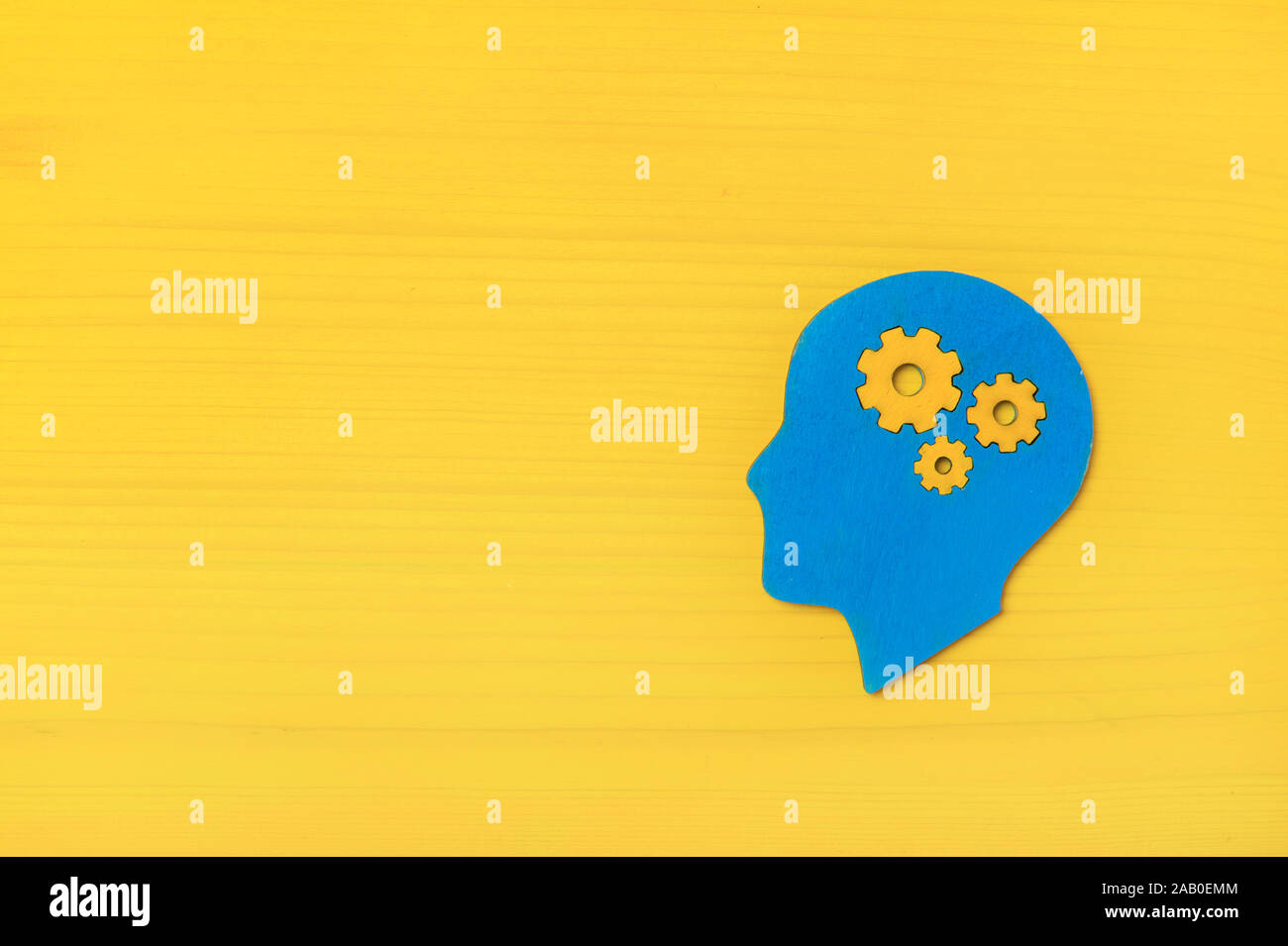 Brain works concept. Thinking, creativity concept of the human head ...