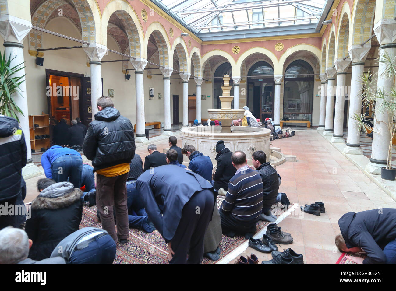 Photo of the Prayer performing by muslim men Stock Photo - Alamy