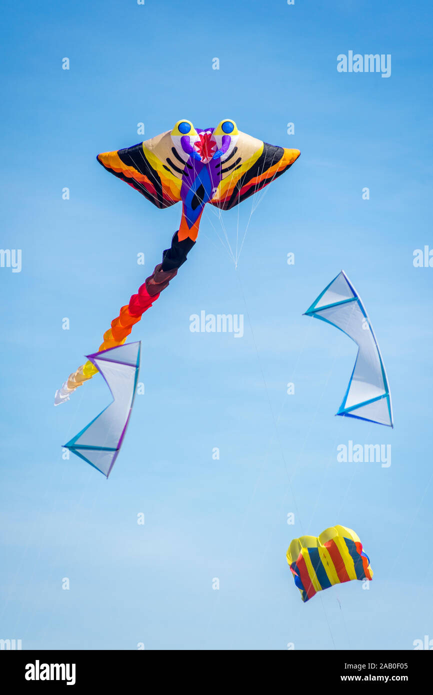 Kite festival at Tempelhofer Feld in Berlin, Germany 2019 Stock Photo ...