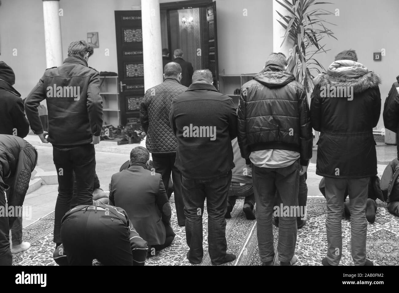Photo of the Prayer performing by muslim men Stock Photo - Alamy