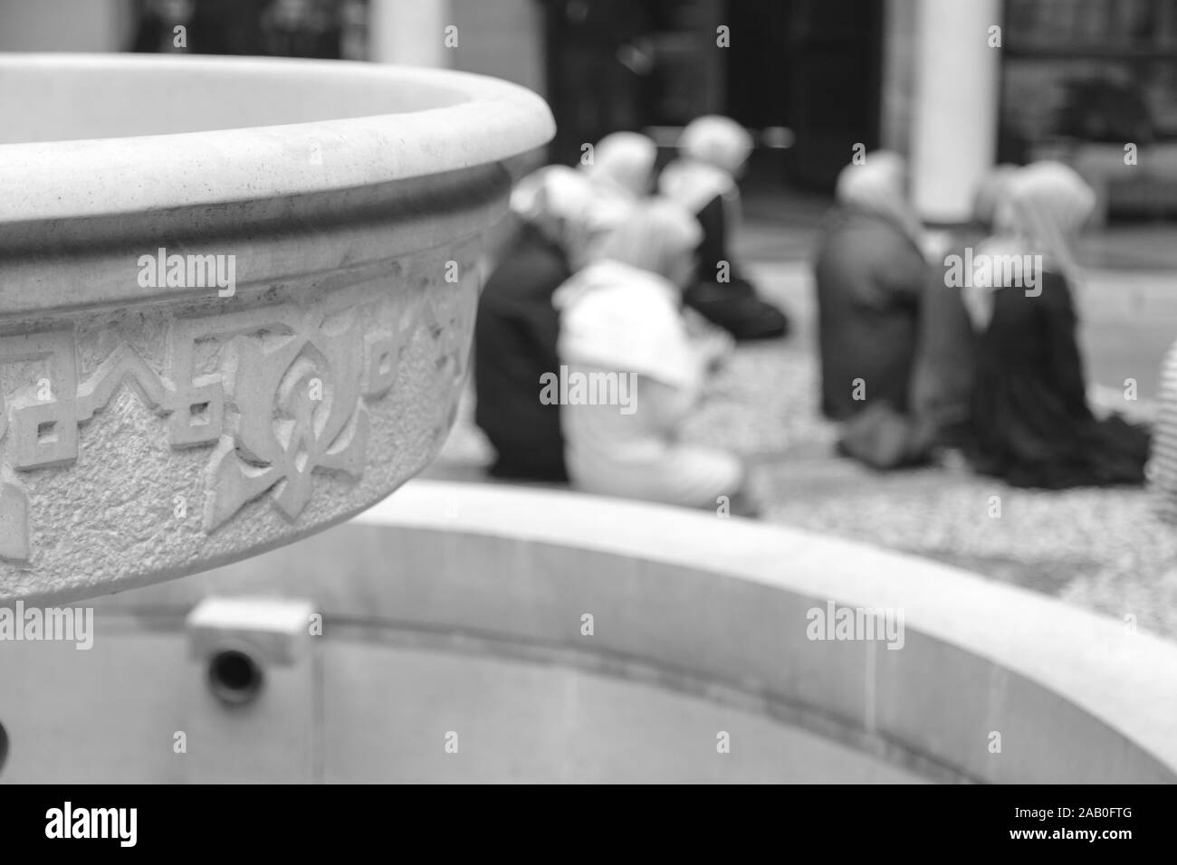 Photo of the Prayer performing by muslim women Stock Photo - Alamy