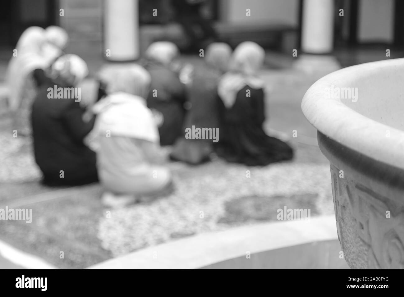 Photo of the Prayer performing by muslim women Stock Photo - Alamy