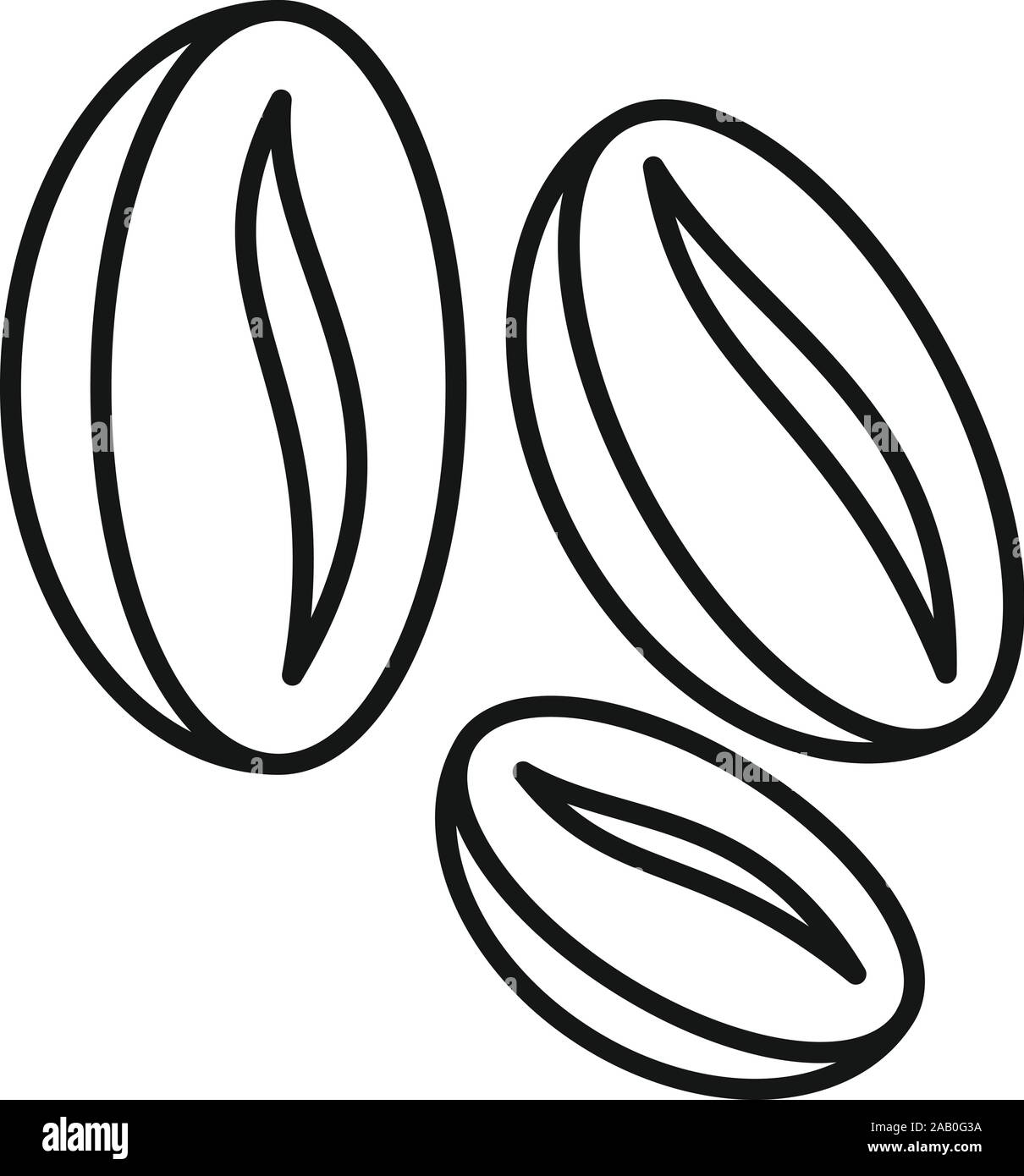 Coffee Bean Outline