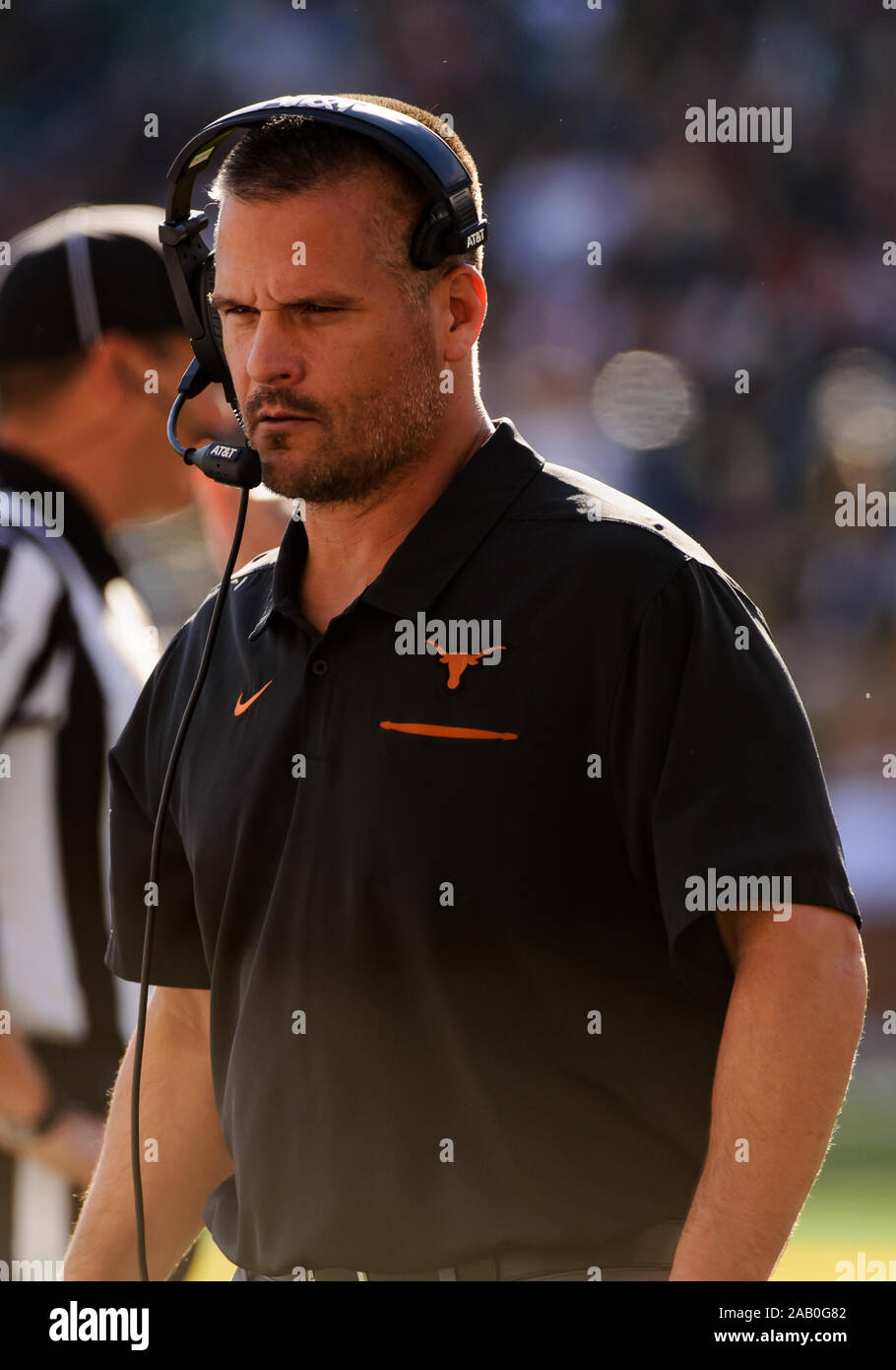 Waco, Texas, USA. 23rd Nov, 2019. Texas Longhorns defensive coordinator ...