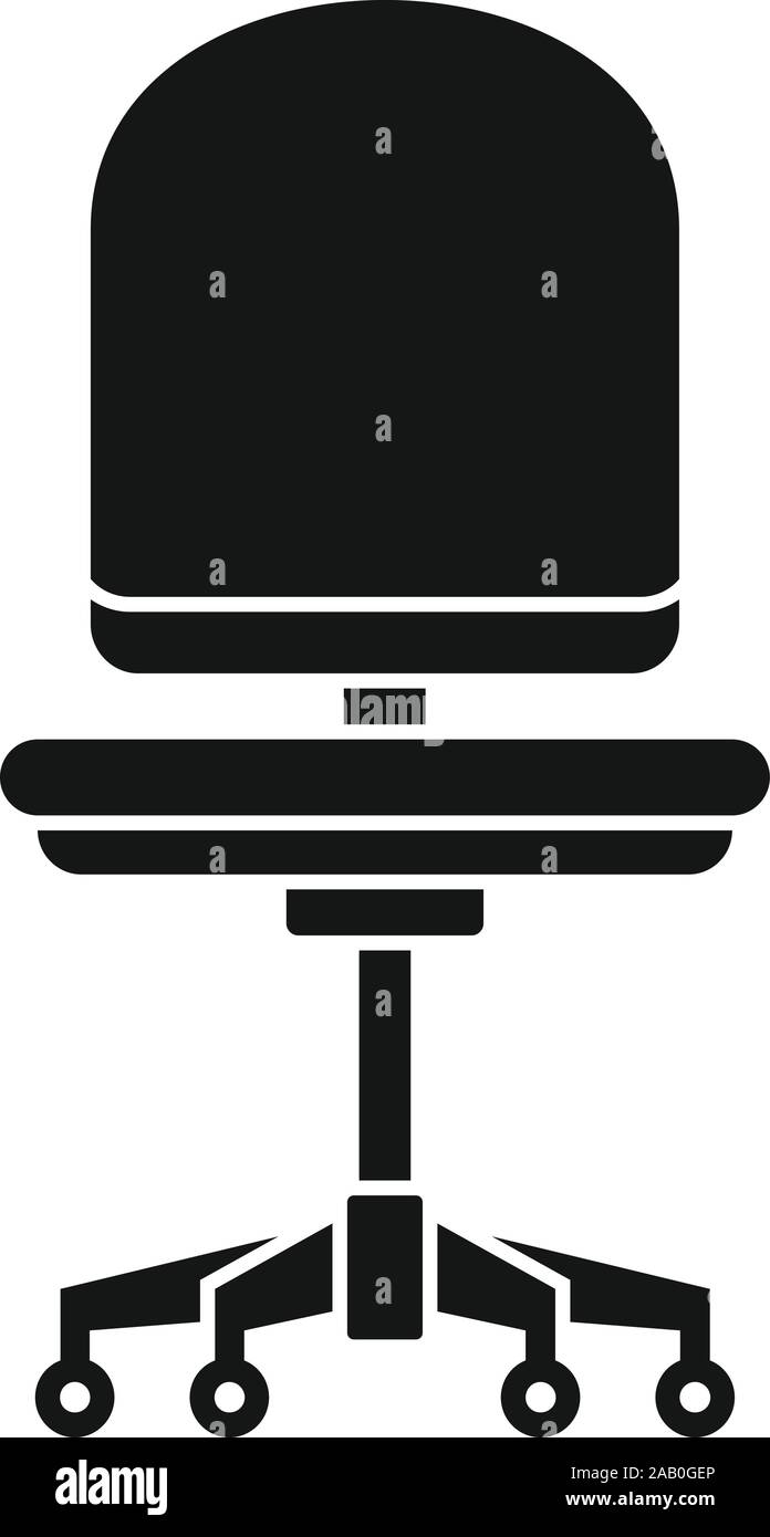 Computer armchair icon. Simple illustration of computer armchair vector ...