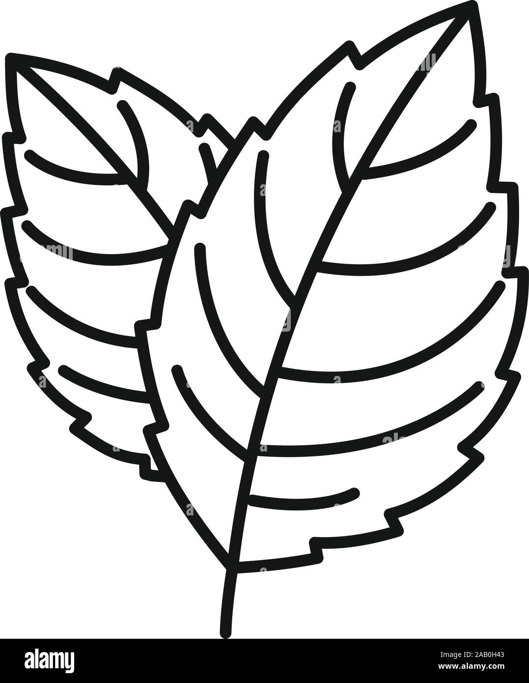 Peppermint icon. Outline peppermint vector icon for web design isolated ...