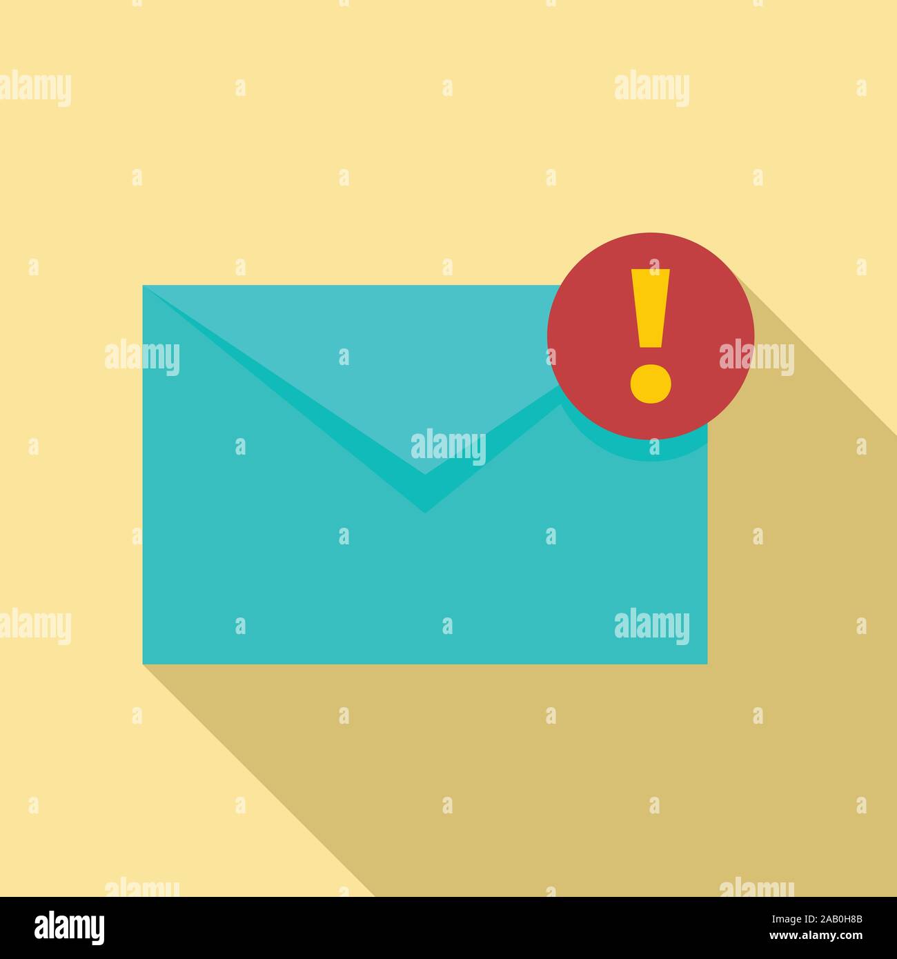 New mail letter icon. Flat illustration of new mail letter vector icon ...