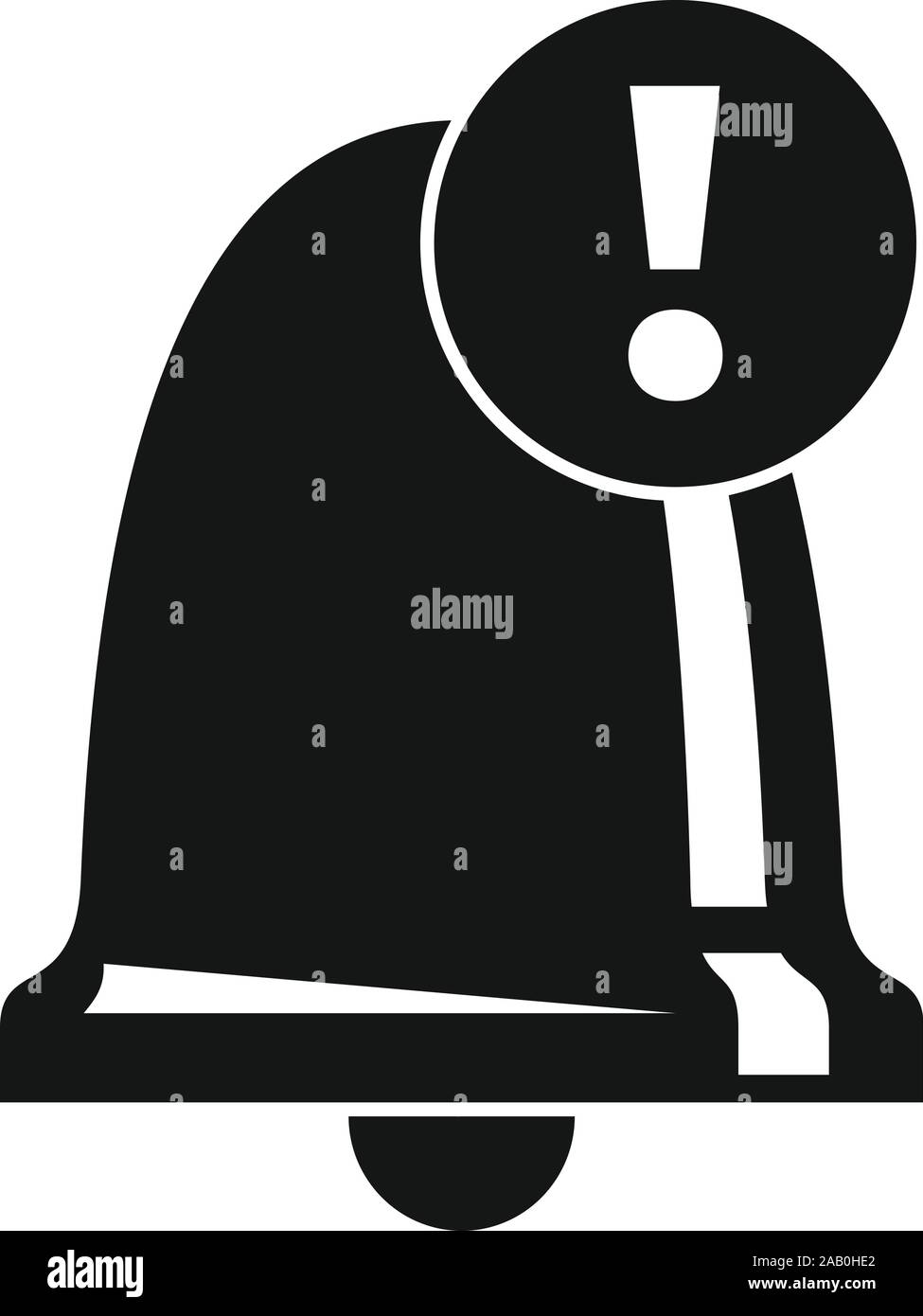 Ringing notification icon. Simple illustration of ringing notification ...