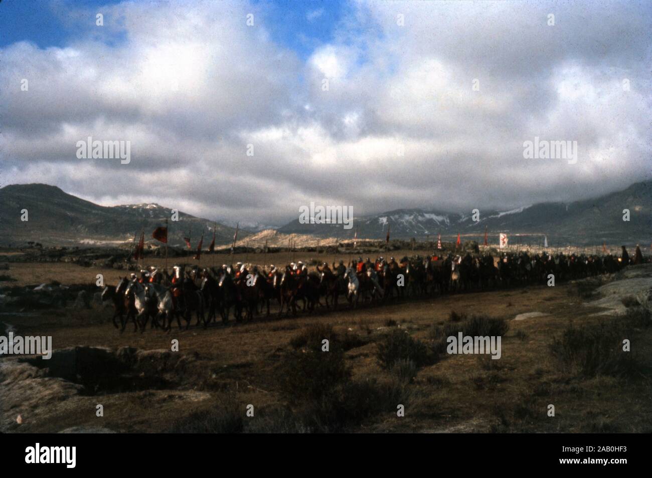 The Army of El Cid riding in column in EL CID 1961 director ANTHONY ...