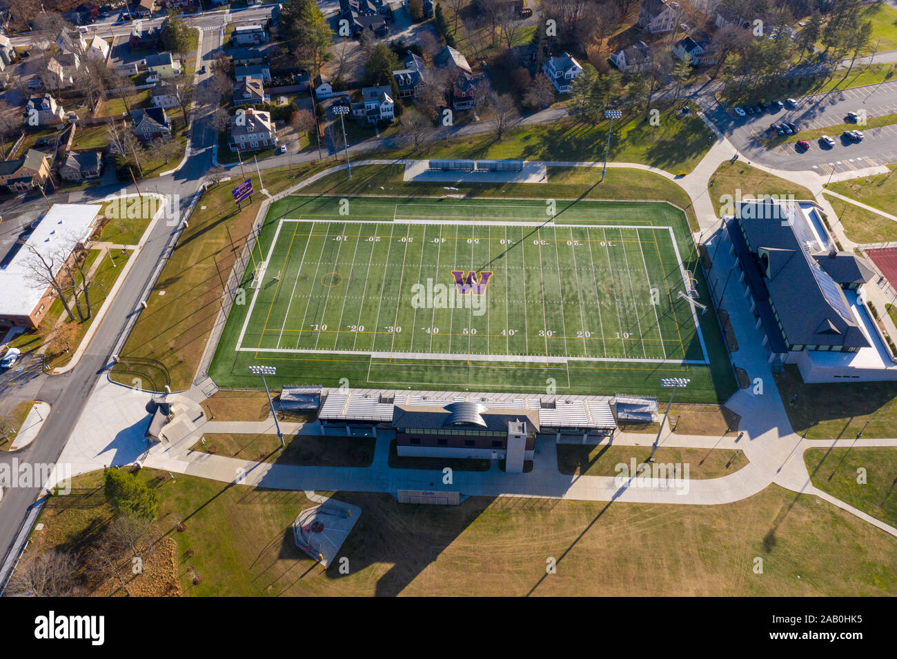 American football field aerial hi-res stock photography and images - Alamy