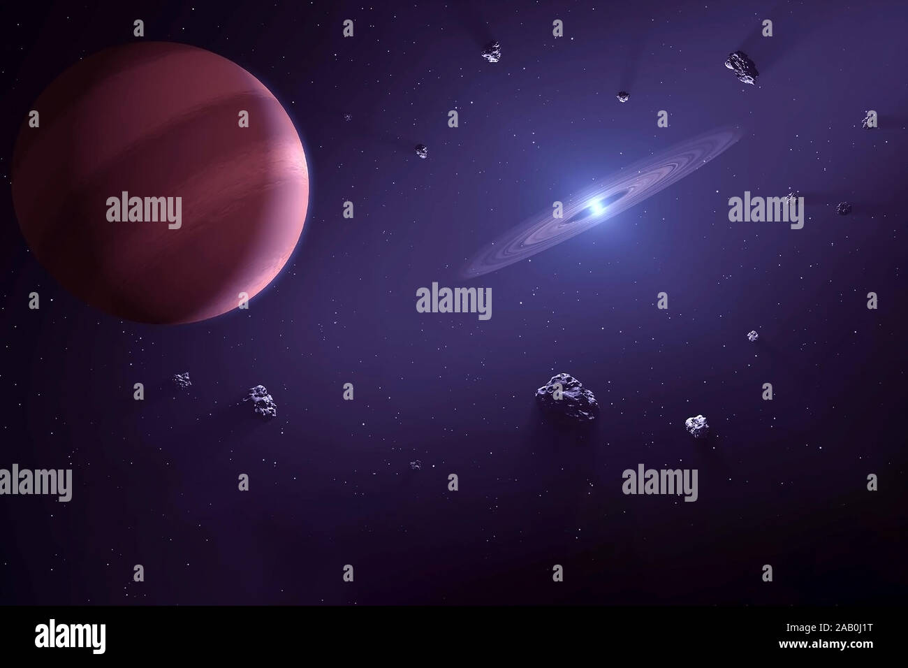 Blue space and meteors hi-res stock photography and images - Alamy