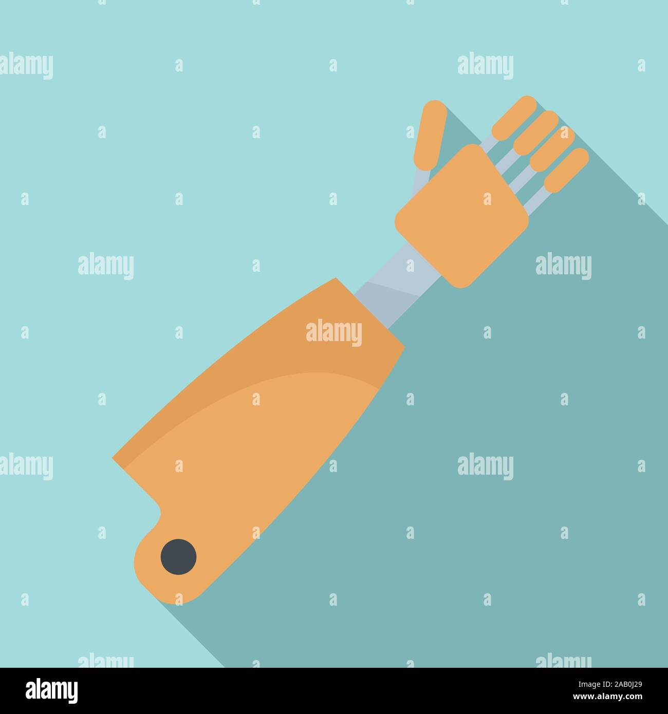 Prosthesis hand icon. Flat illustration of prosthesis hand vector icon ...