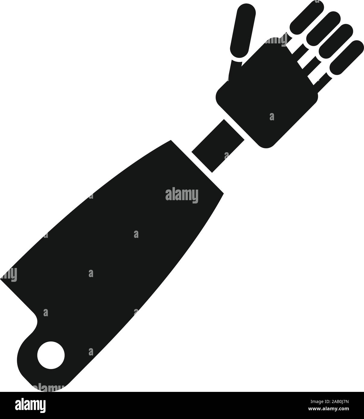 Prosthesis hand icon. Simple illustration of prosthesis hand vector ...