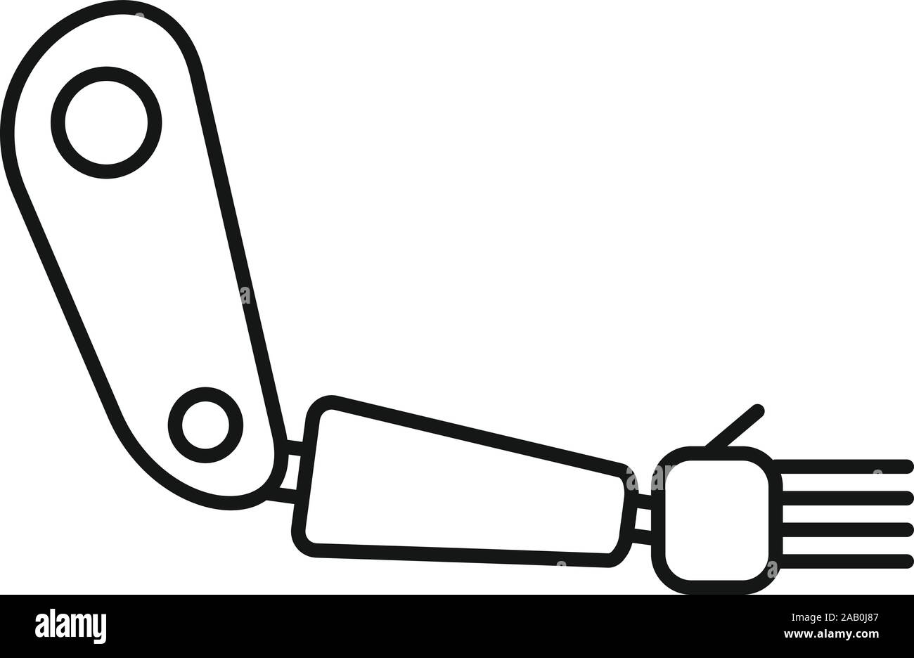 Artificial limbs icon. Outline artificial limbs vector icon for web ...