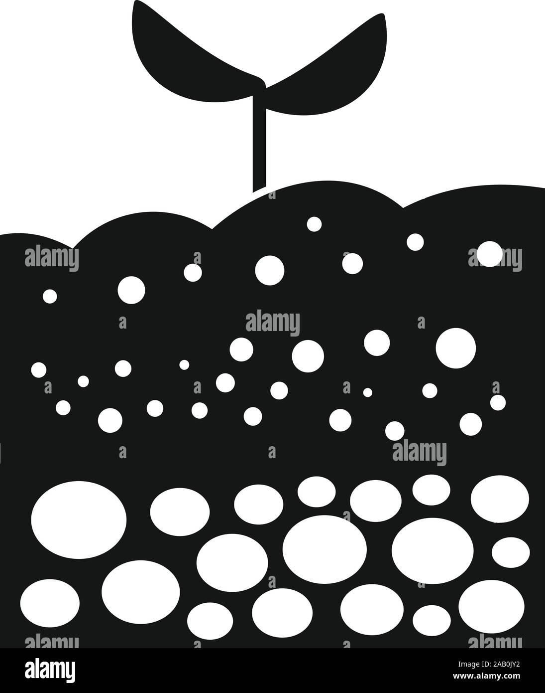 Plant soil garden icon. Simple illustration of plant soil garden vector ...